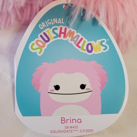Squishmallows | Toys | Nwt 8 Brina The Big Foot Squishmallow Kellytoy ...